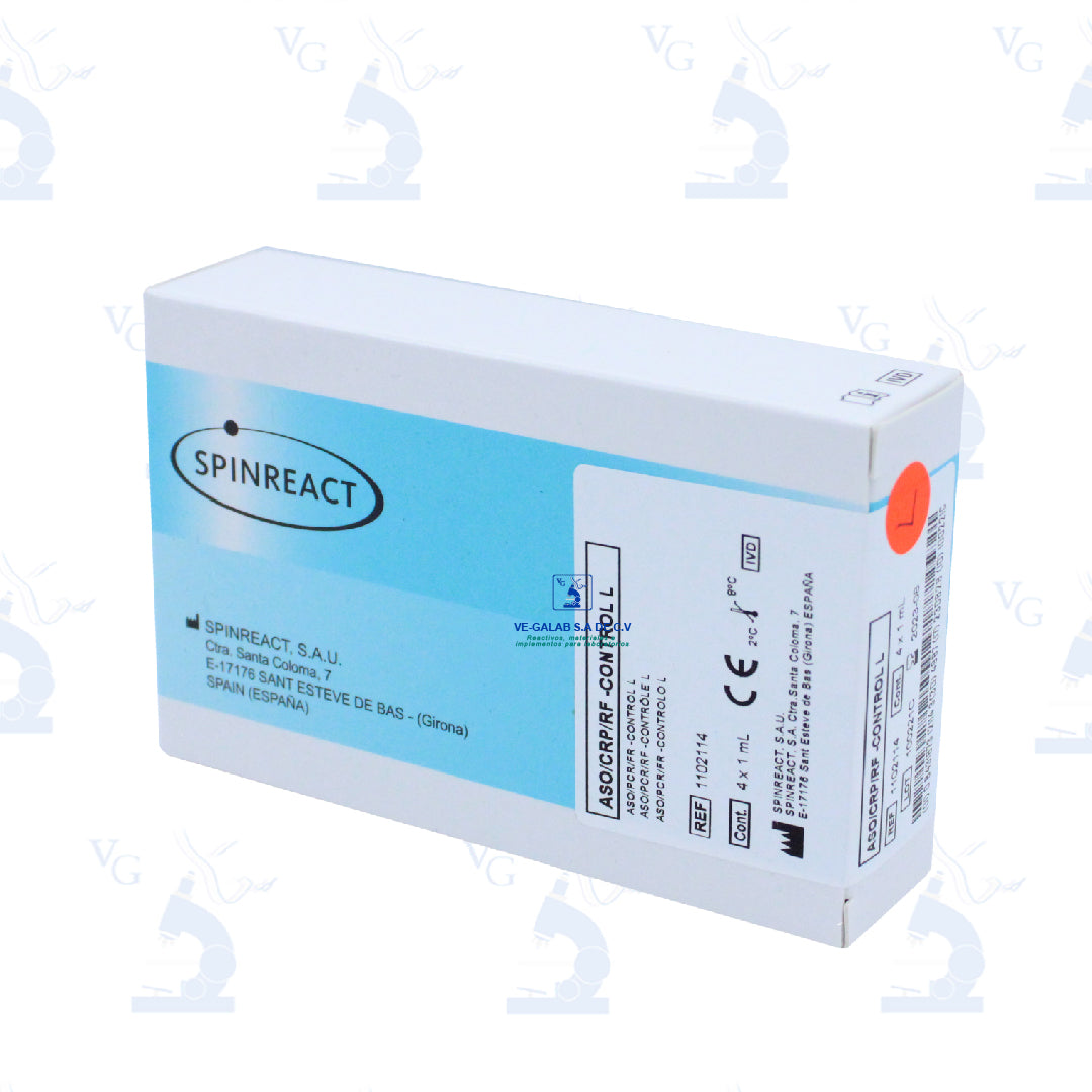 ️ CONTROL BAJO ASO, FR, PCR 4X1 ML | Spinreact | en OFERTA! – Vegalab